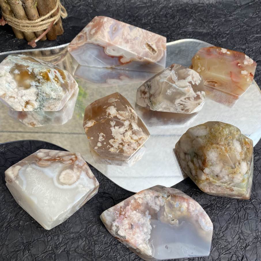 Flower Agate Freeform – Kenna Crystal